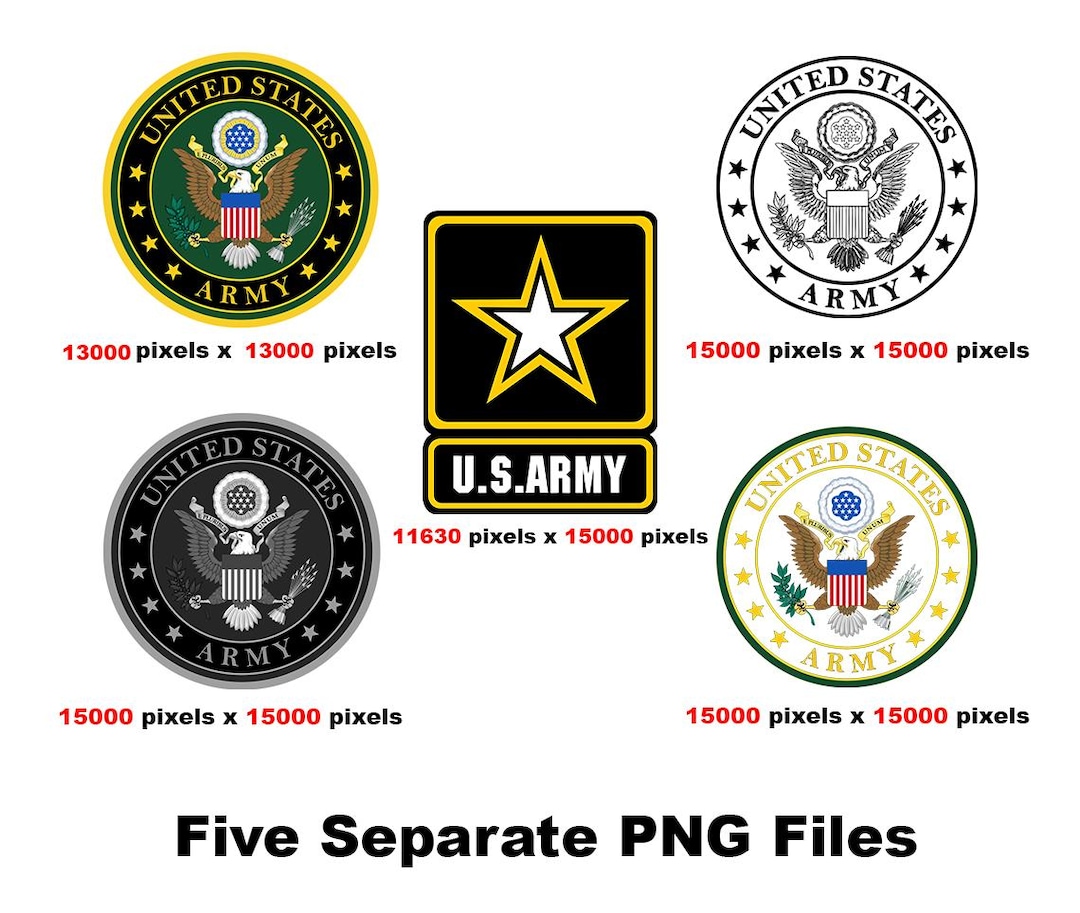 United States Army Logo PNG Files - Without White Background - Digital ...