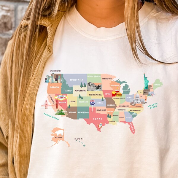 Road Map Shirt - Etsy