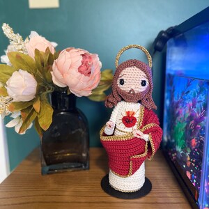 Jesus Christ Amigurumi Crochet, Sacred Heart of Jesus, Bless Gift ...