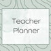 Teacher Planner - Minimalist Design - Etsy