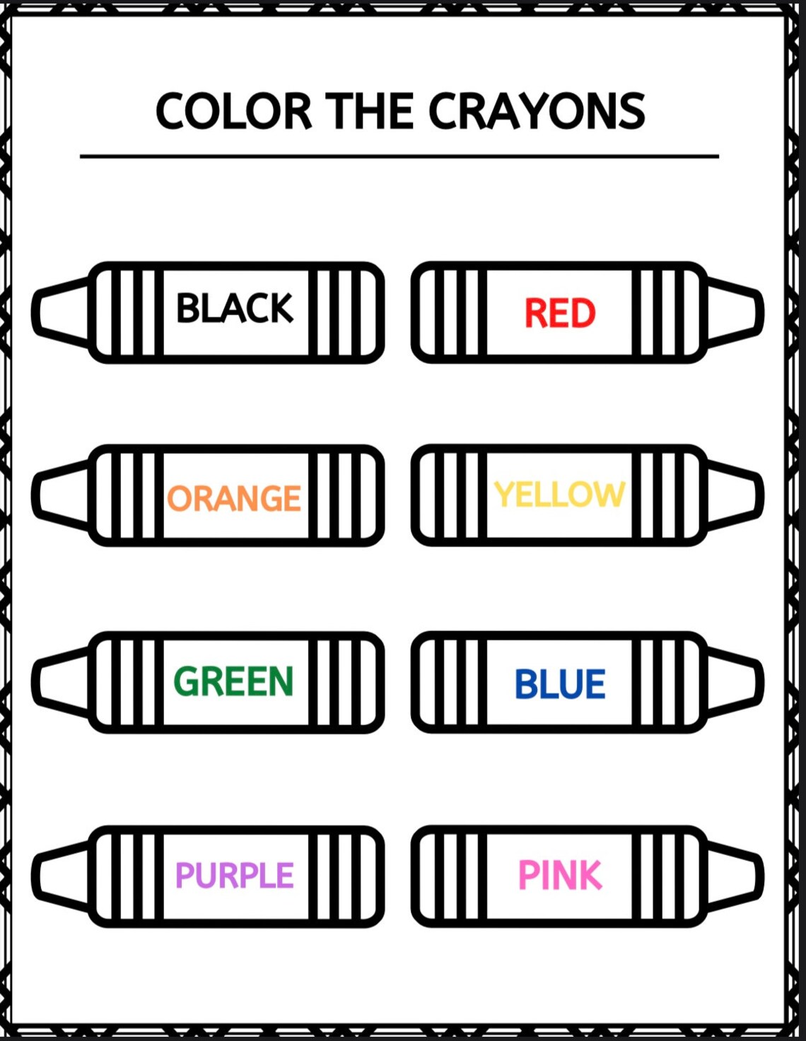 Early Learners Worksheet Pages - Etsy