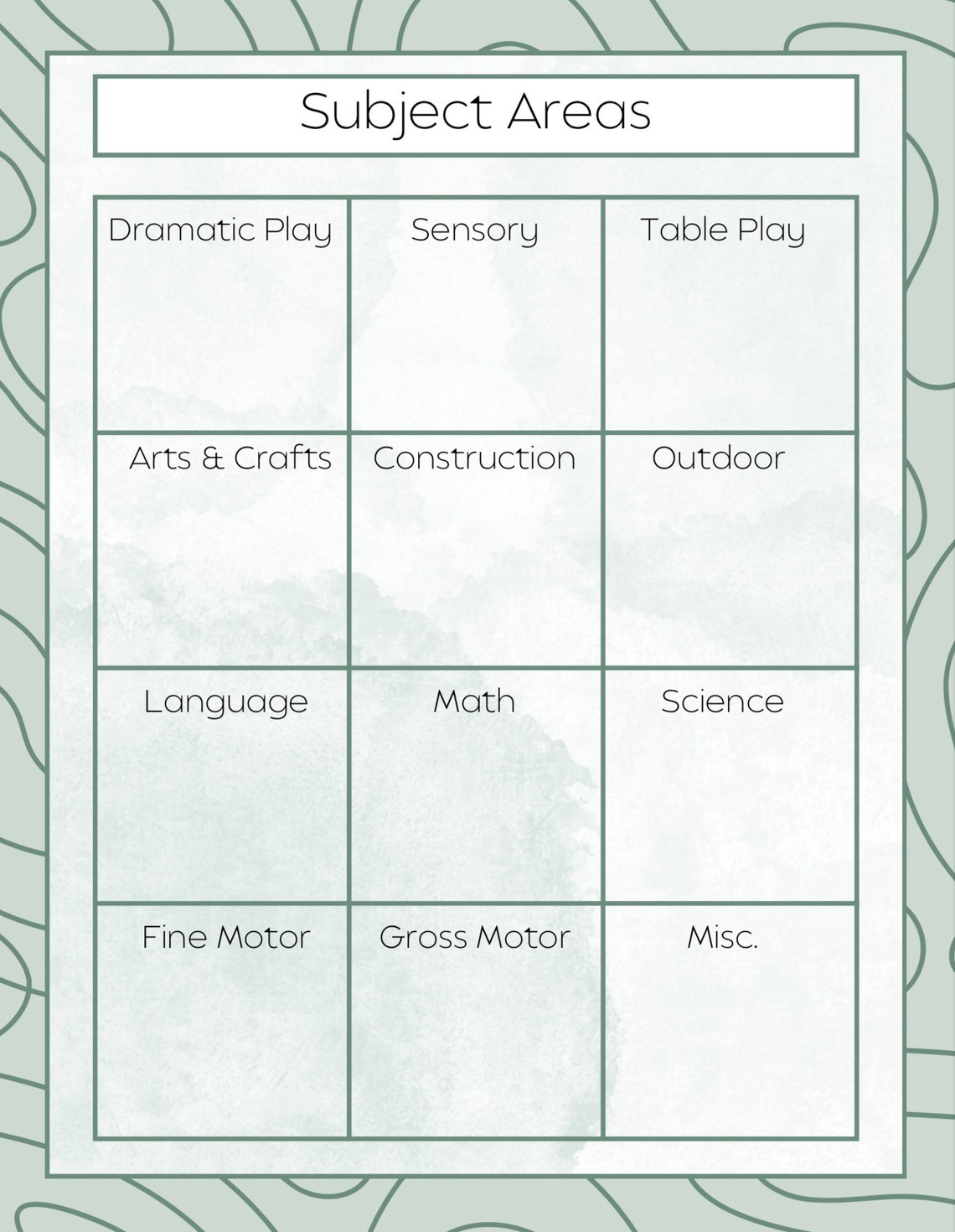 Teacher Planner - Minimalist Design - Etsy