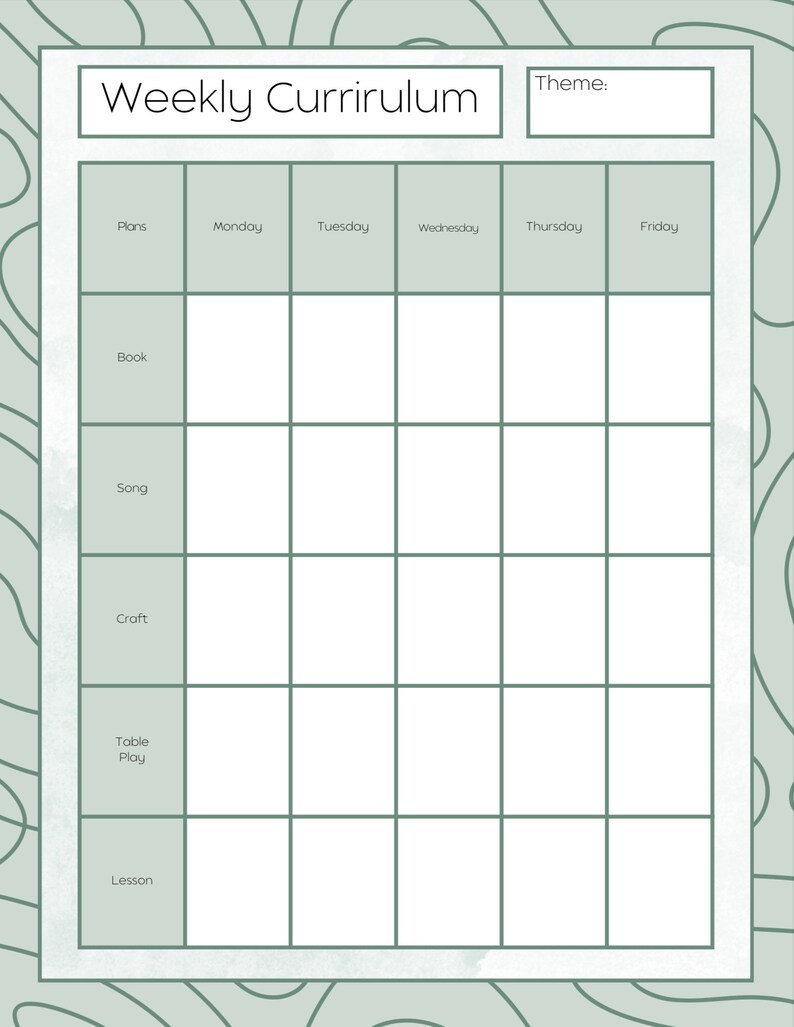 Teacher Planner - Minimalist Design - Etsy