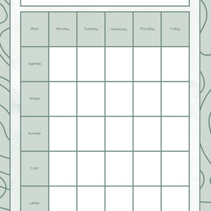 Teacher Planner - Minimalist Design - Etsy