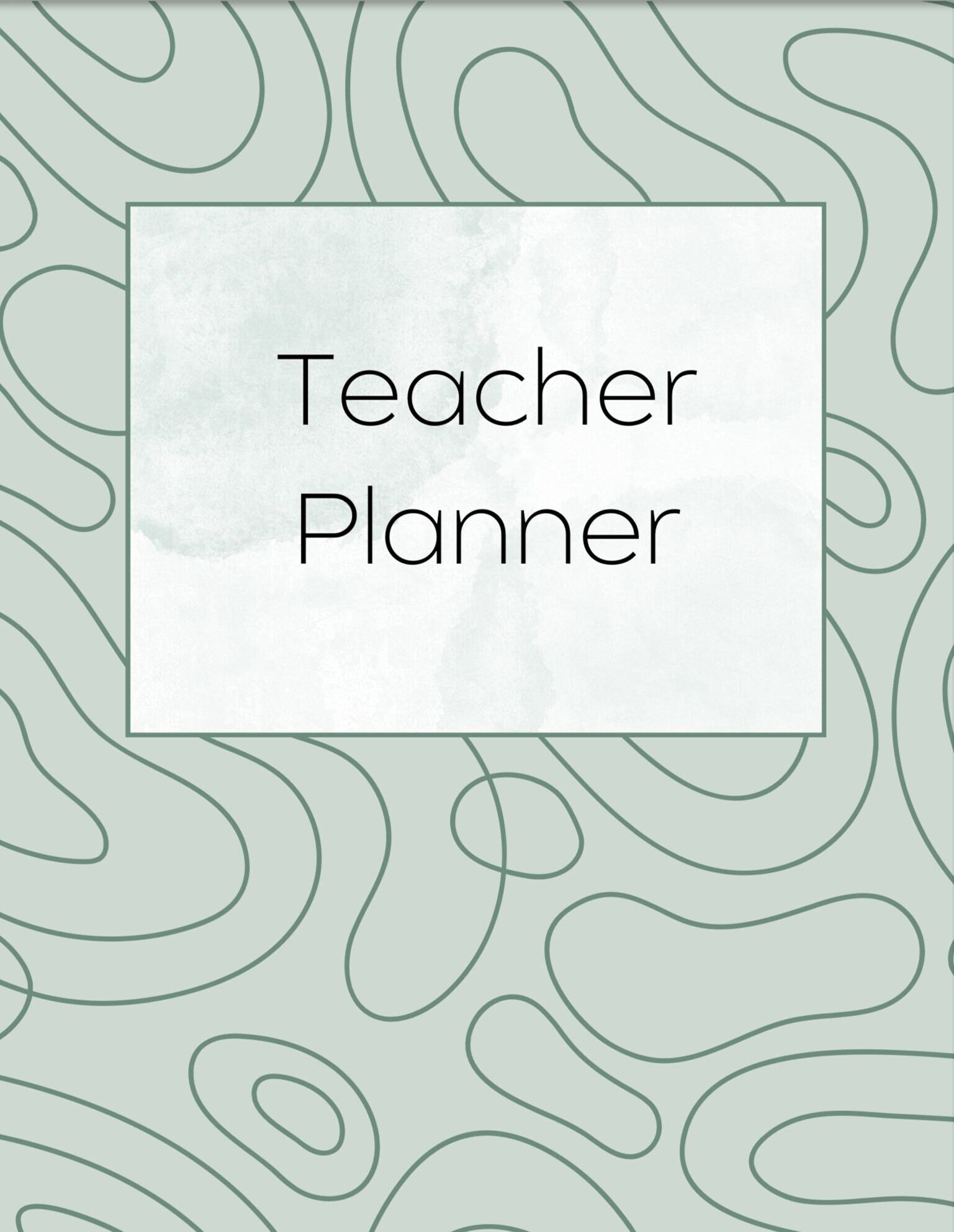 Teacher Planner - Minimalist Design - Etsy