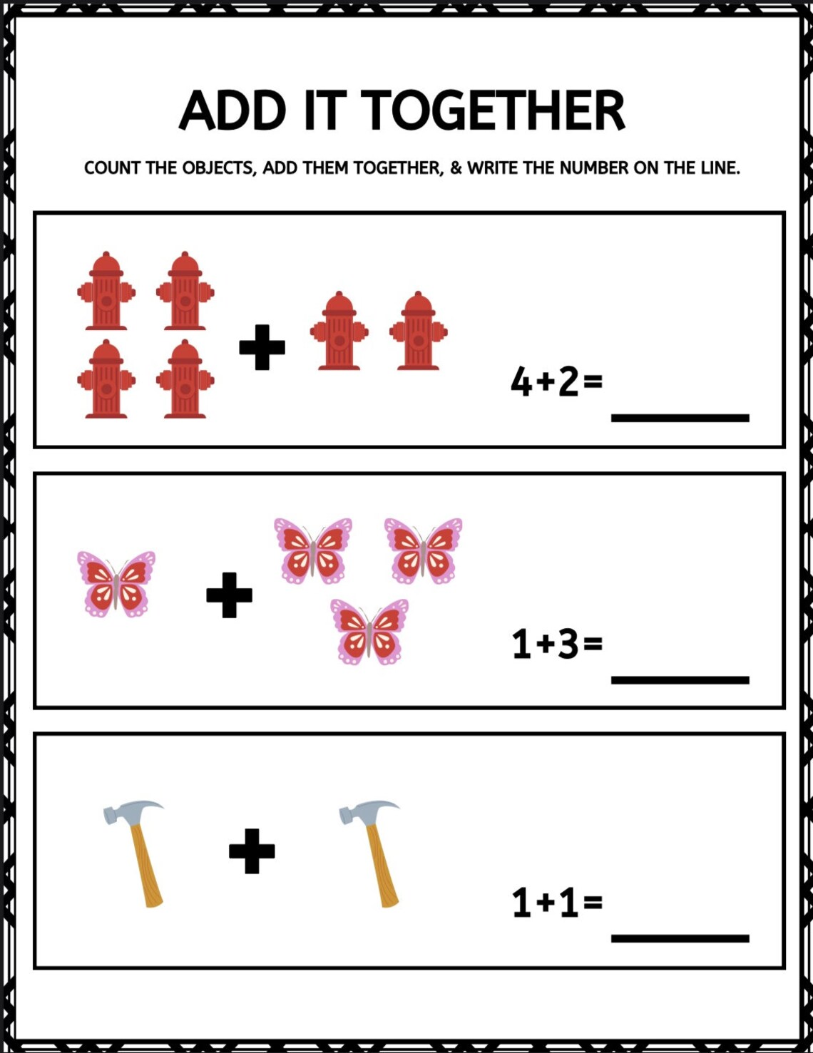 Early Learners Worksheet Pages - Etsy