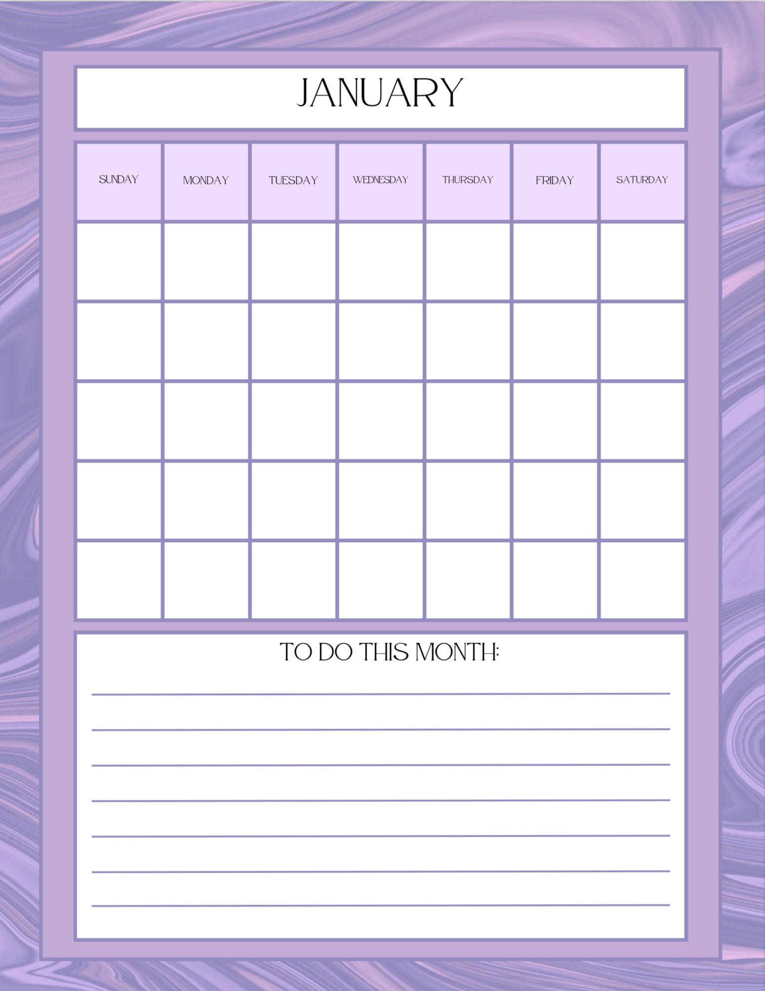 Homeschooling Planner Purple Marble - Etsy