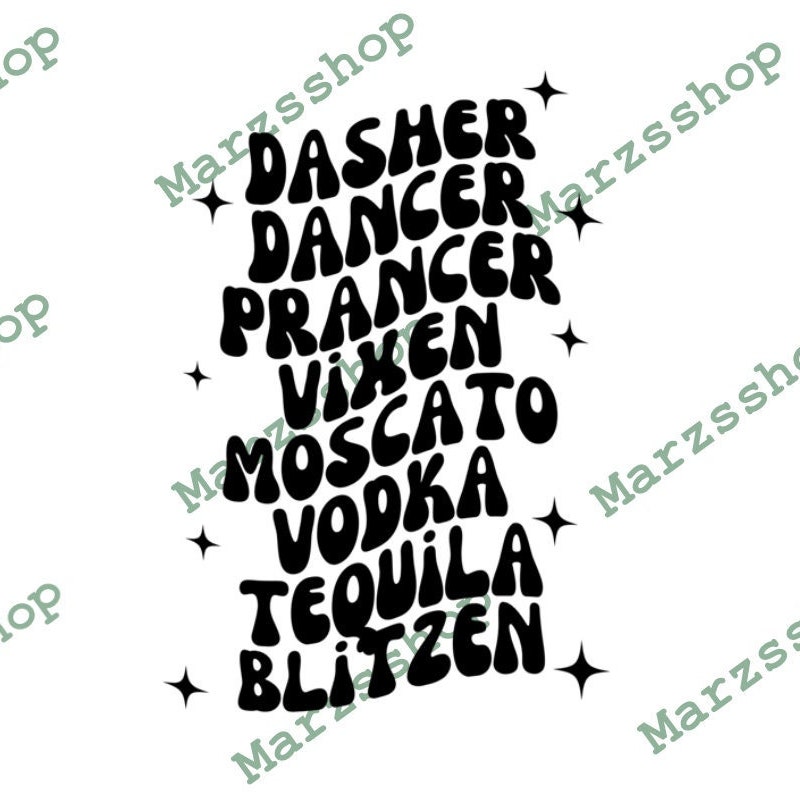 Dasher Dancer Svg - Etsy