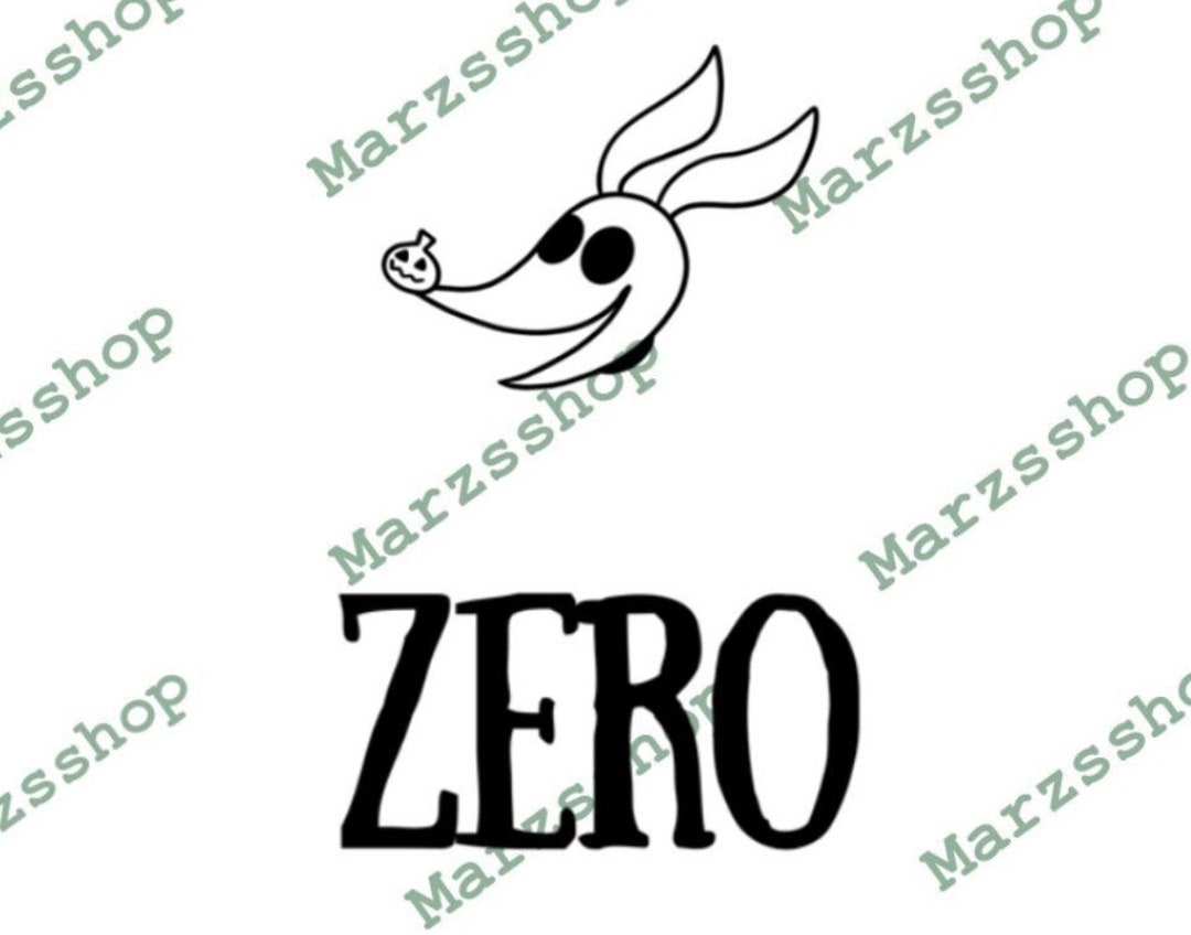 2 Piece Svg and Png Bundle Zero Inspired, Skeleton Dog Svg, Jack's Dog ...