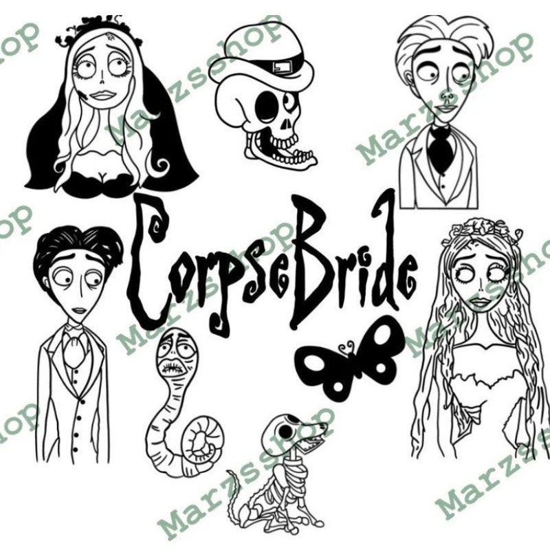 Corpse Bride Card - Etsy