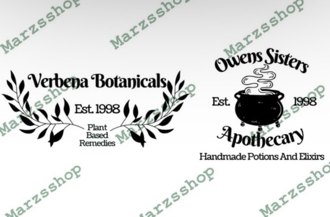 2 Piece SVG and PNG Bundle Verbena Botanicals, Owens Sisters Apothecary ...