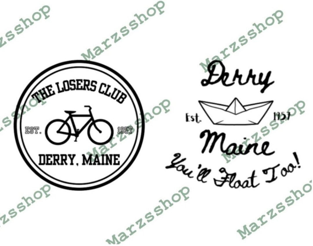 2 Piece SVG and PNG Derry Maine Inspired, Welcome to Derry Maine Svg ...