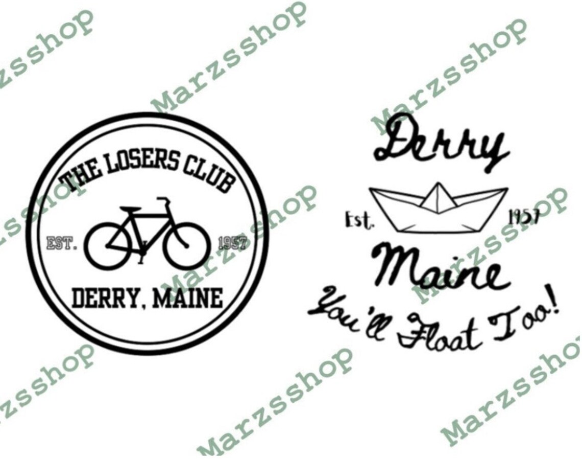 2 Piece SVG and PNG Derry Maine Inspired, Welcome to Derry Maine Svg ...
