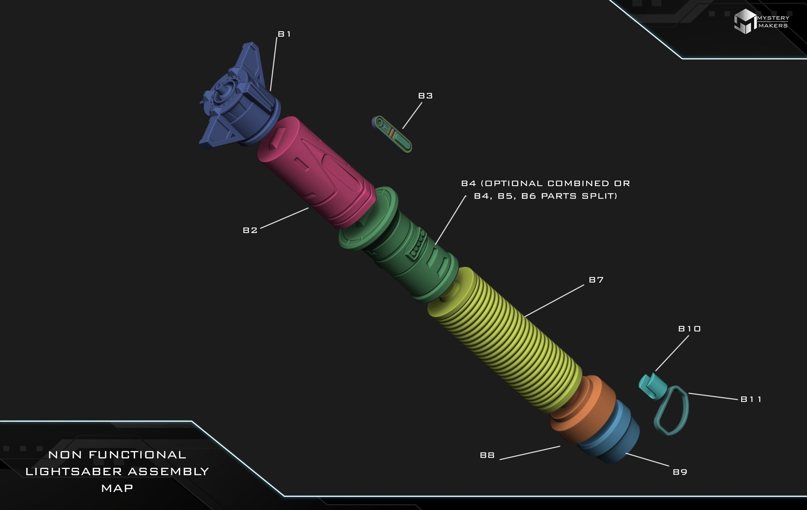 Baylan Skoll Lightsaber Kit - Etsy