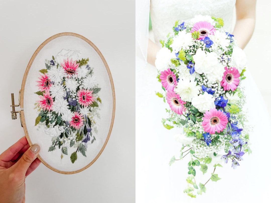 Personalized Floral Bouquet Replica, Wedding Bouquet Keepsake, Custom ...