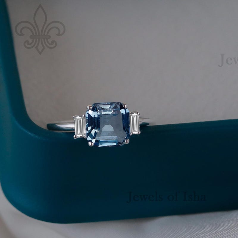 Square Stone Ring - Etsy
