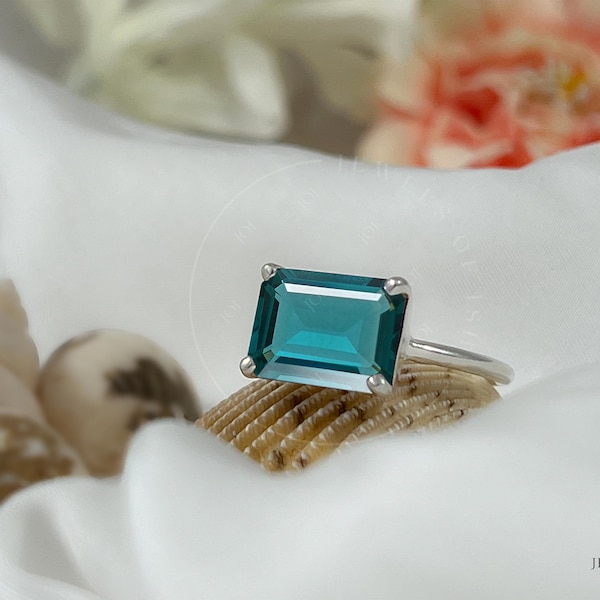 Teal Cocktail Ring - Etsy