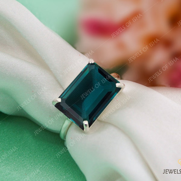 Teal Cocktail Ring - Etsy