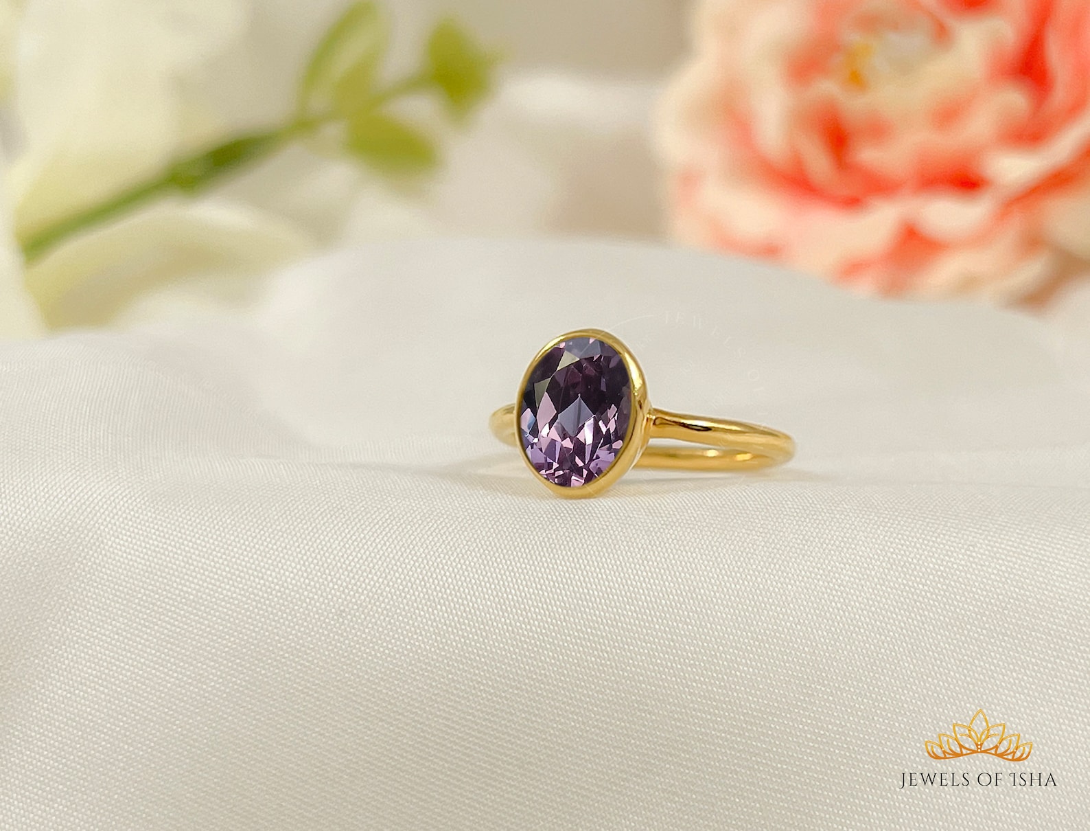 Dainty Alexandrite Ring, Color Change Alexandrite, 925 Solid Silver or ...
