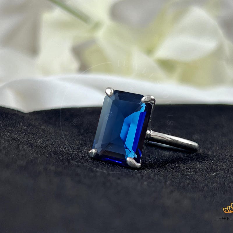 Rectangle Ring 1.5ct - Etsy