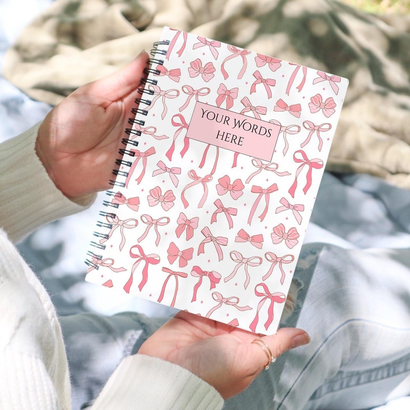 Aesthetic Pink Notebook - Etsy