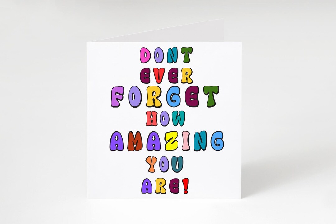 Amazing Thank You Card, Rainbow Card - Etsy