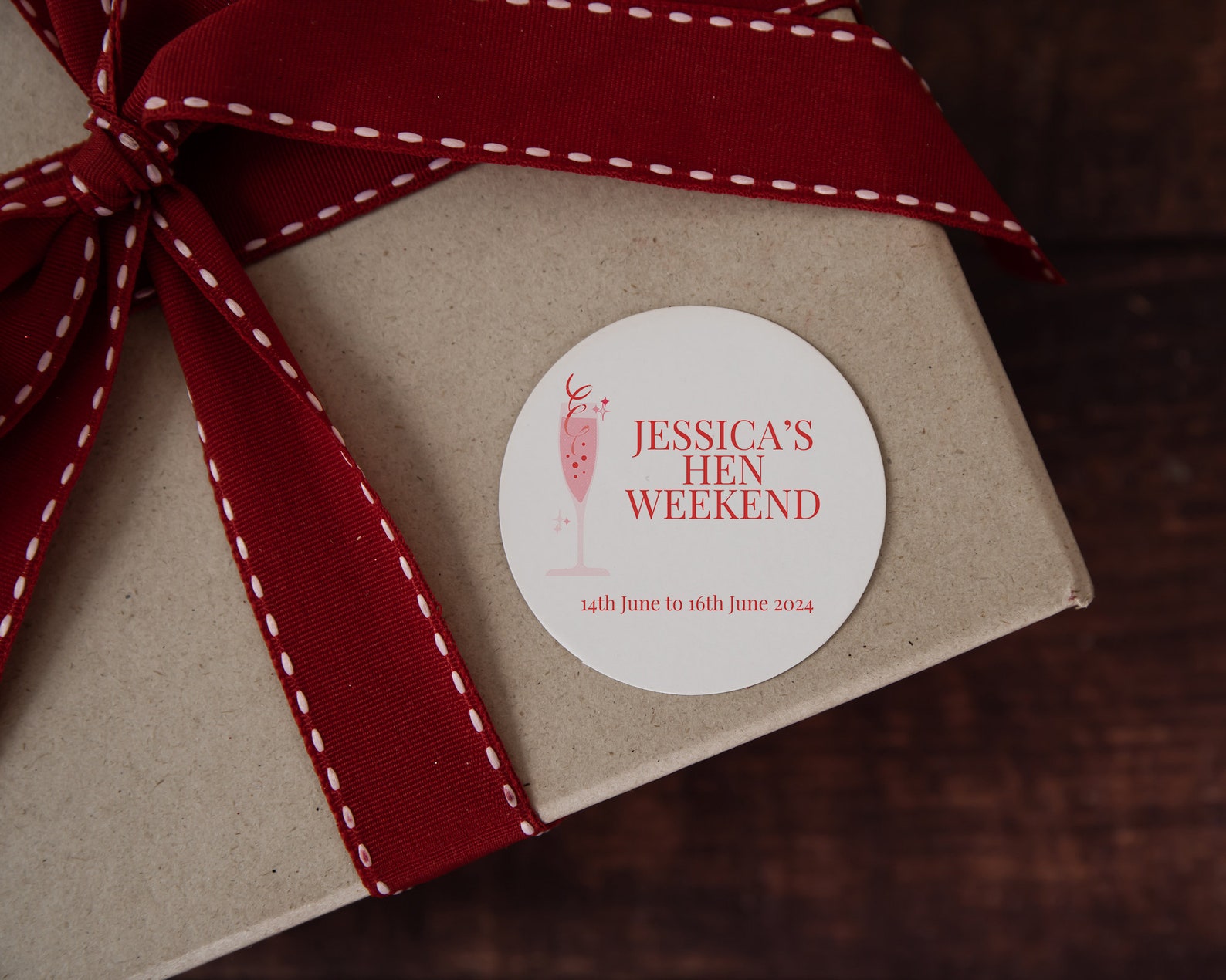 Personalised Hen Party Favour Stickers, Custom, Bachelorette Party Bag ...