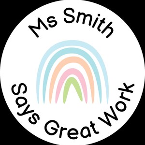 Well Done Stickers, Personalised Teacher Stickers, Merit Stickers ...