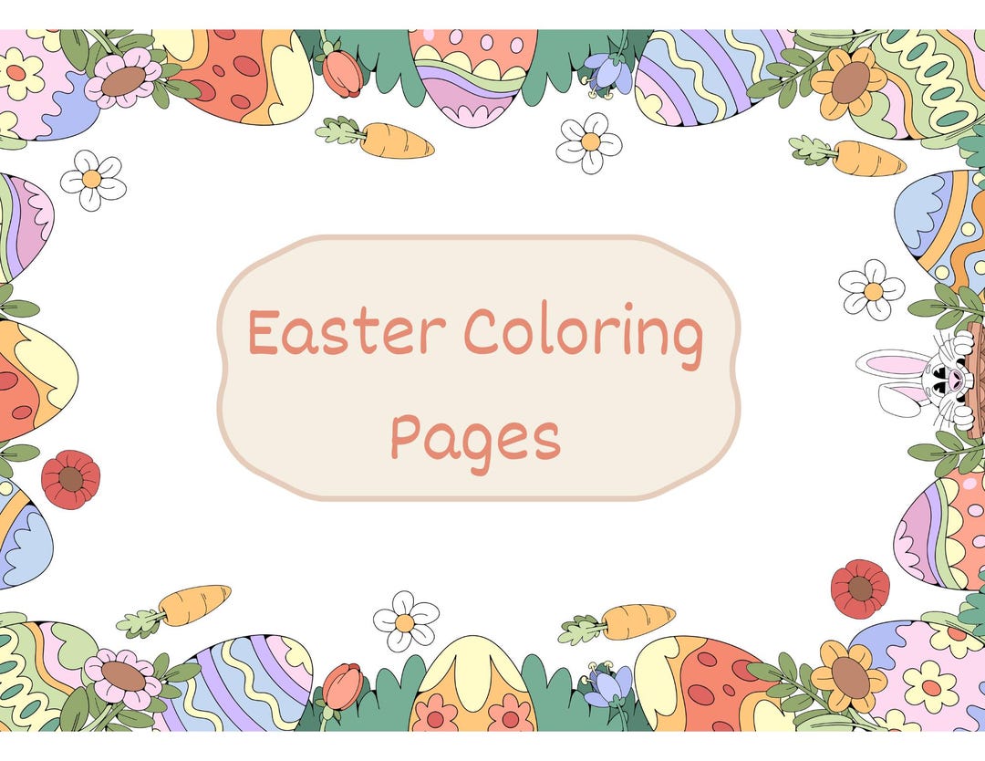 Printable Easter Coloring Pages for Kids | Fun & Cute Holiday Designs ...