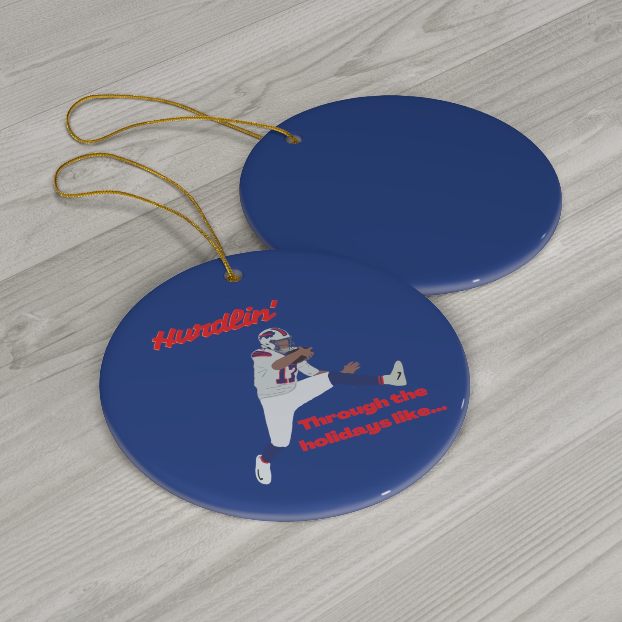 Buffalo Football Ornament, Josh Allen Ornament, Bills Gift, Stocking ...