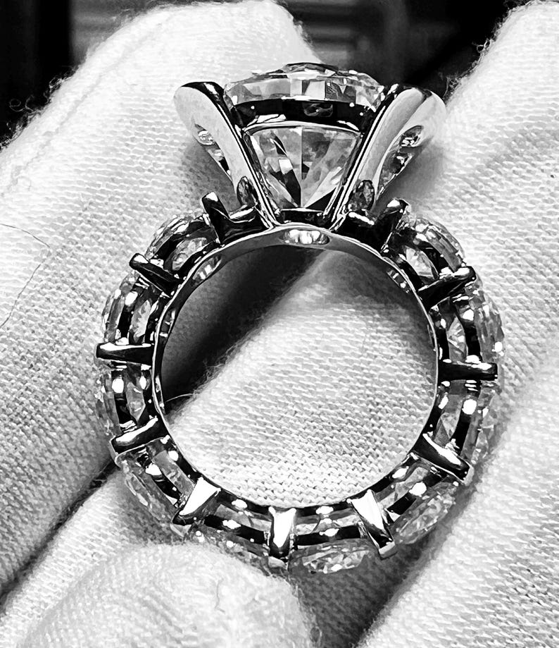 Certified 4CT G VVS2 3EX Lab Grown Diamond Heart Bridal Ring Set - Etsy