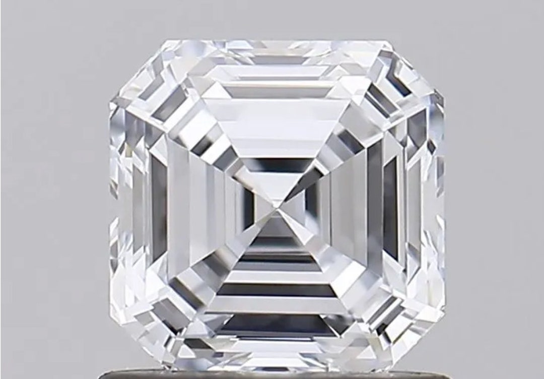 GIA Certified 1.01CT Square Emerald Asscher Cut K VS1 Earth - Etsy