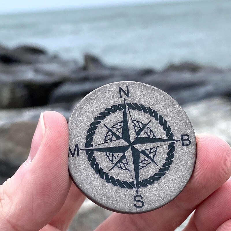 Compass Coin - Etsy