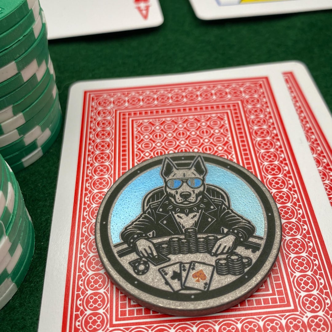 Titanium or Stainless Steel Poker Card Protector, Custom Coin, Custom ...