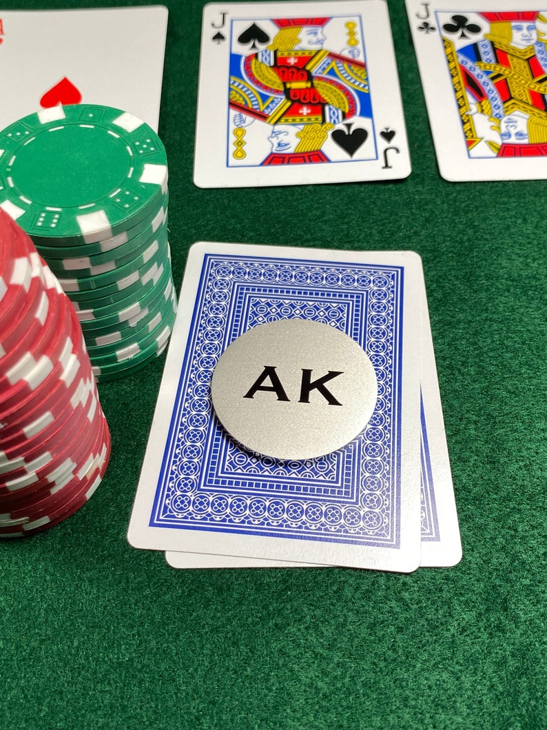 Personalized Poker Card Hand Protector, Stainless Steel, Custom Laser ...