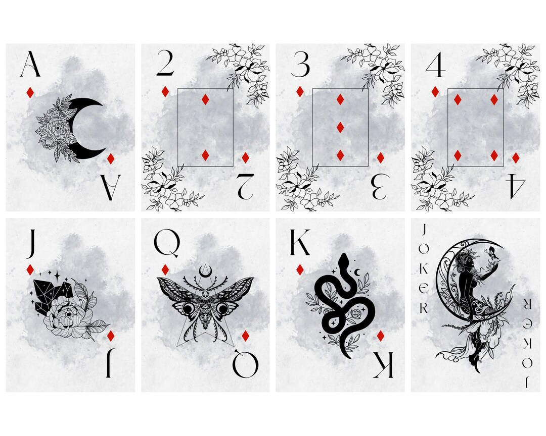 52 Card Deck Standart Playing Cards - Etsy