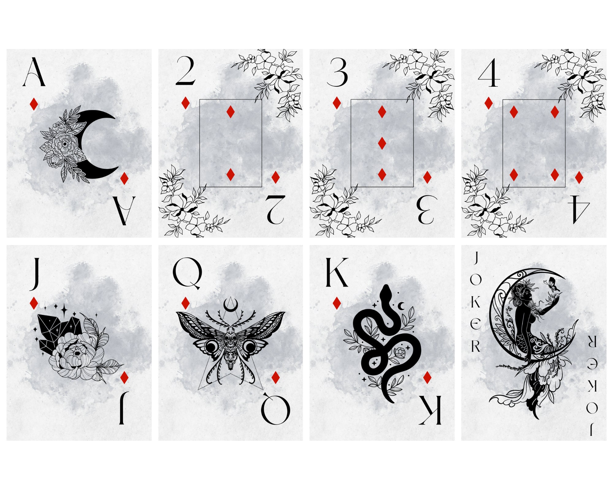 52 Card Deck Standart Playing Cards - Etsy