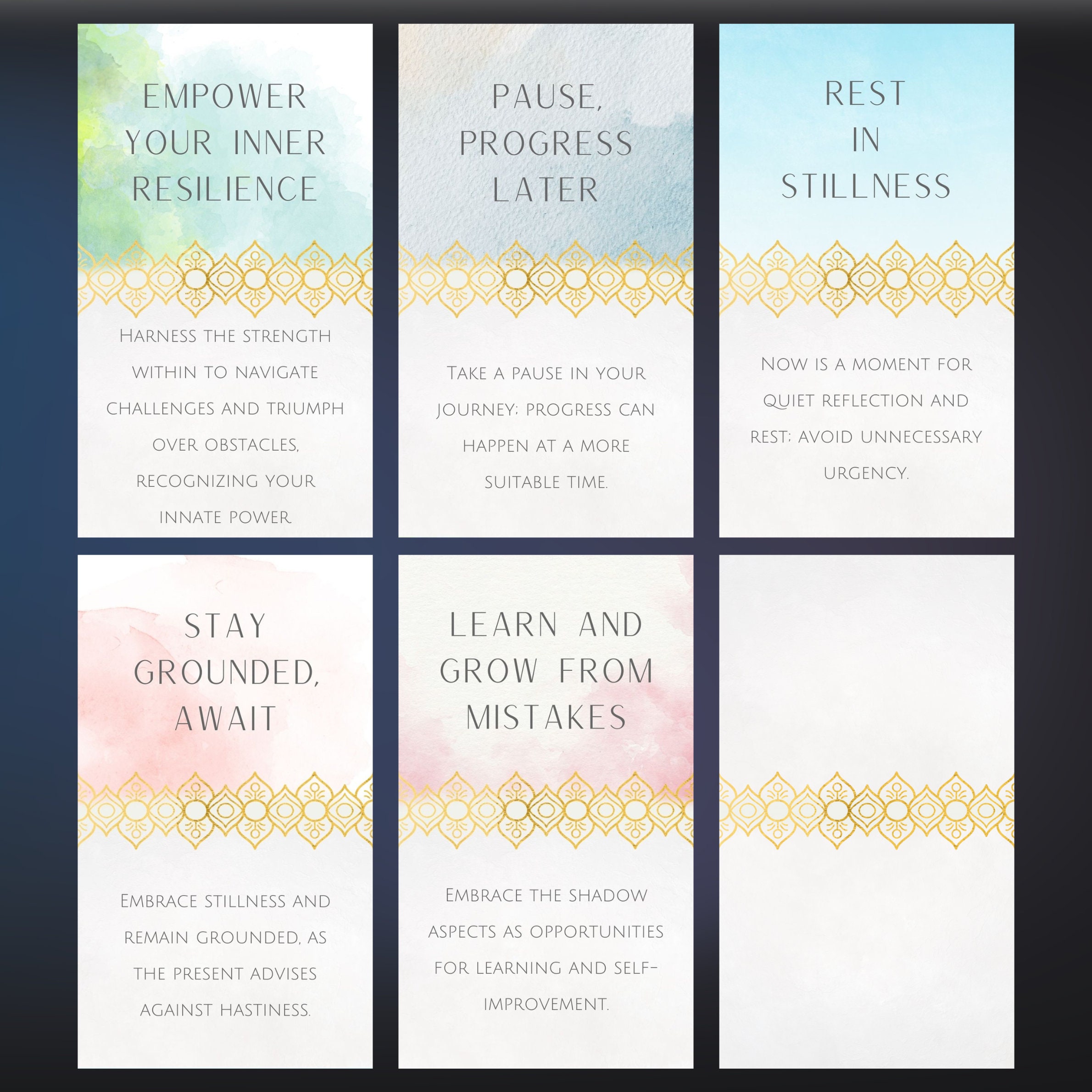 Intuition Divine Oracle Card Deck 55 Cards Oracle Card Readings Pastel ...