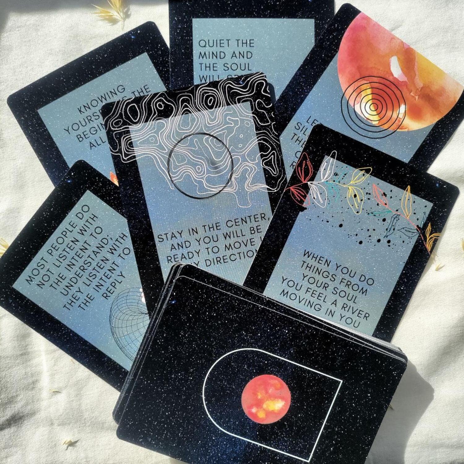 Daily Oracle Card Deck Oracle Affirmation Cards Oracle Deck 55 ...