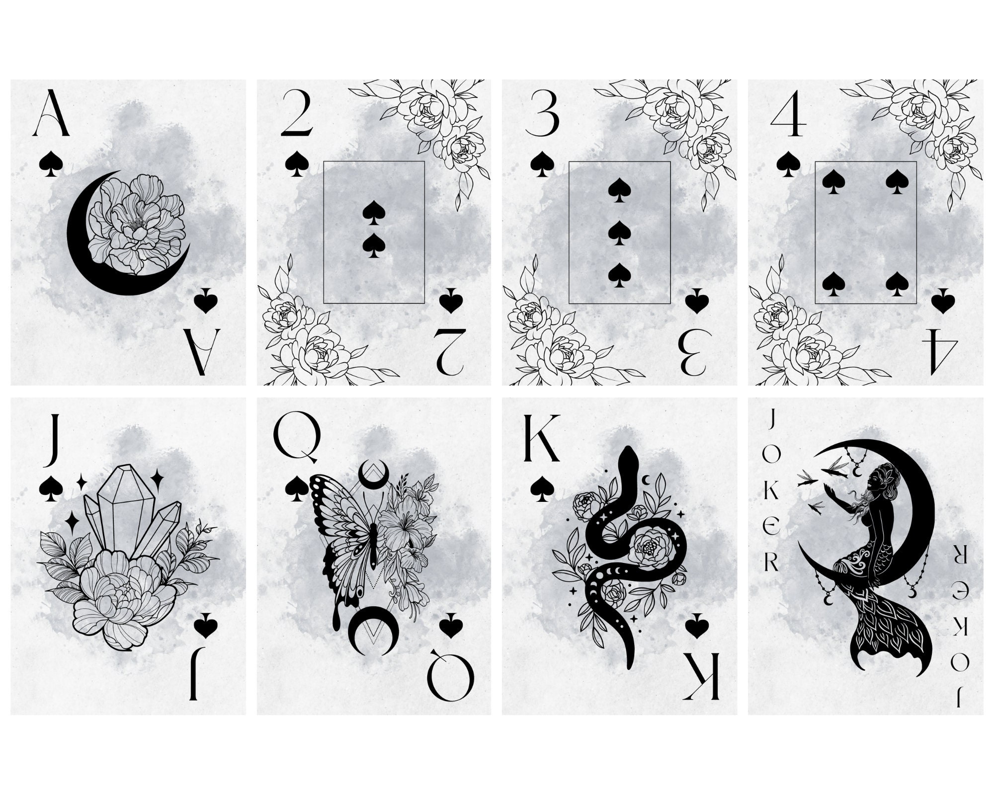 52 Card Deck Standart Playing Cards - Etsy