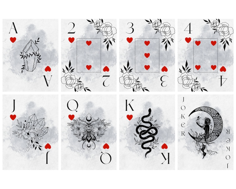 52 Card Deck Standart Playing Cards - Etsy