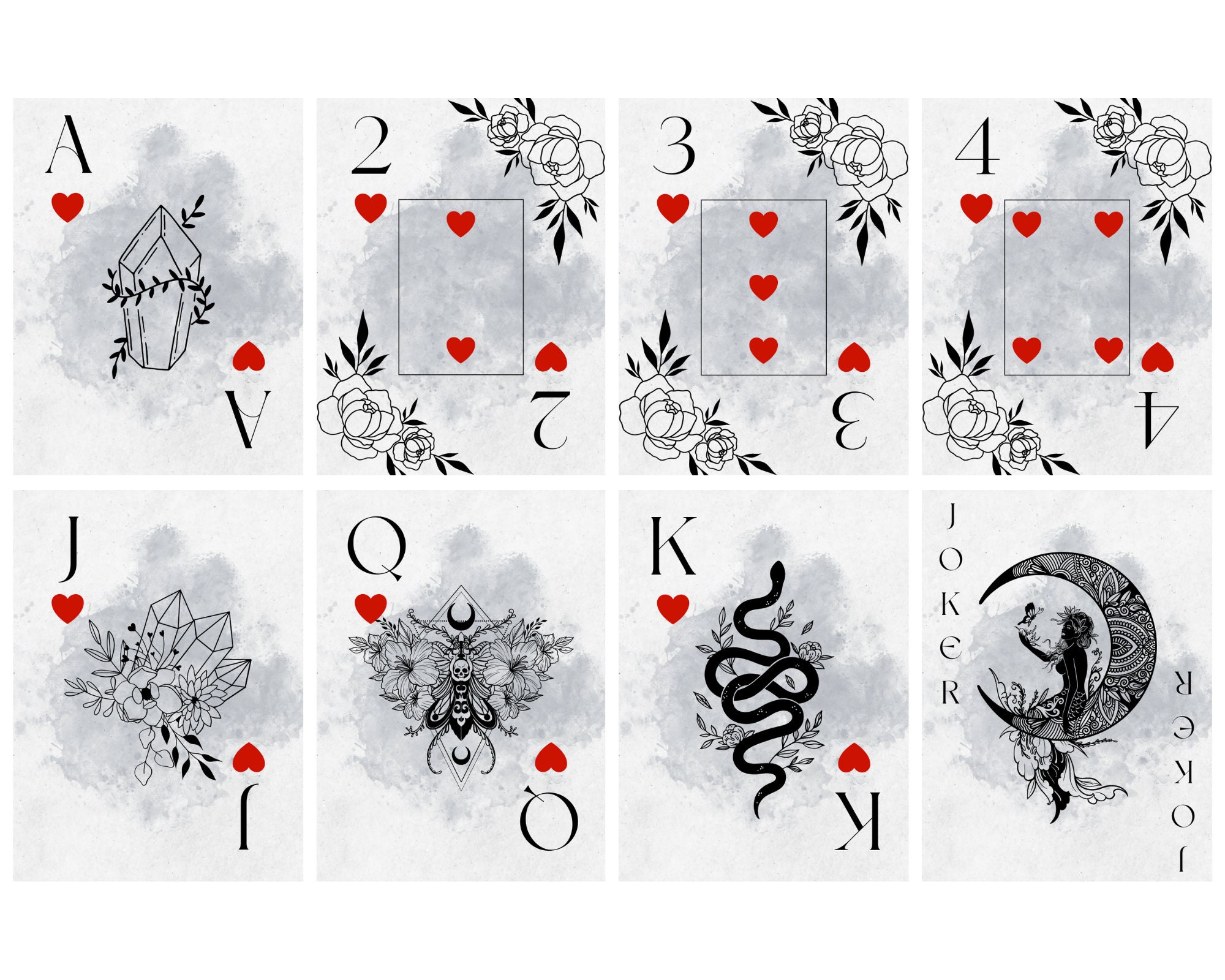 52 Card Deck Standart Playing Cards - Etsy