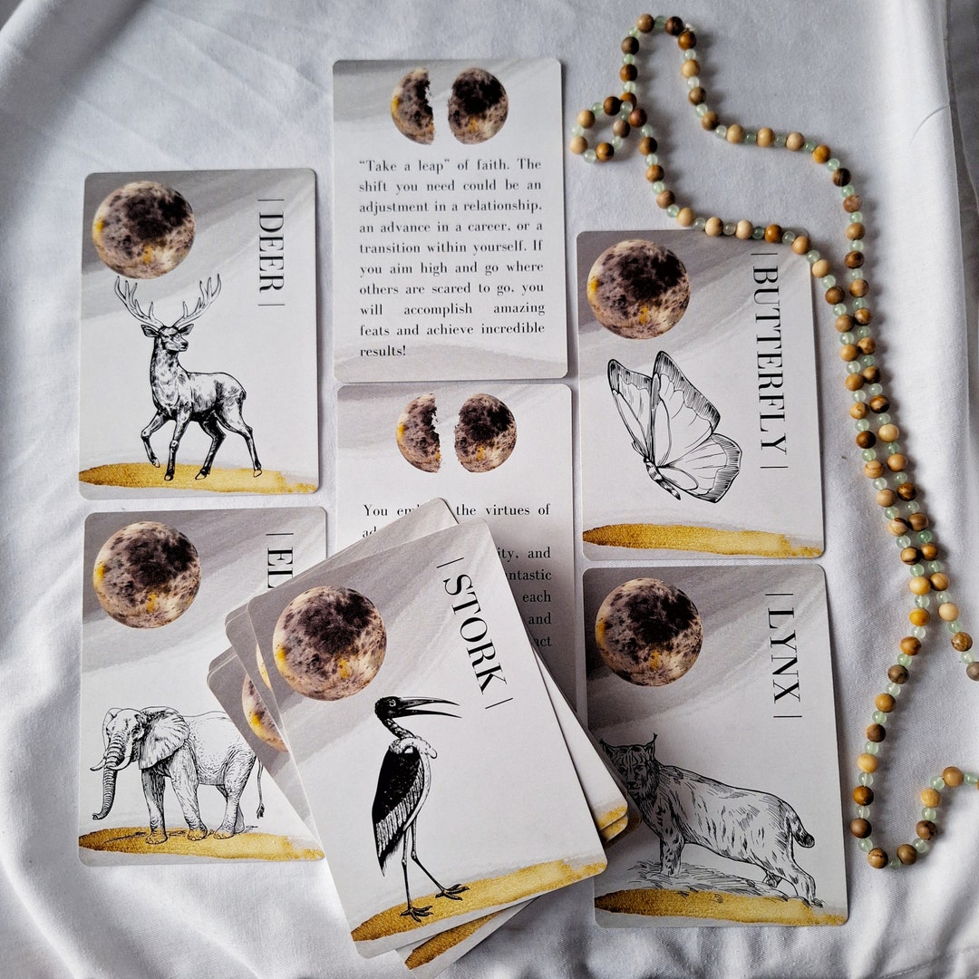 Animal Oracle Spirit Animal Card Deck Animal Symbolism - Etsy