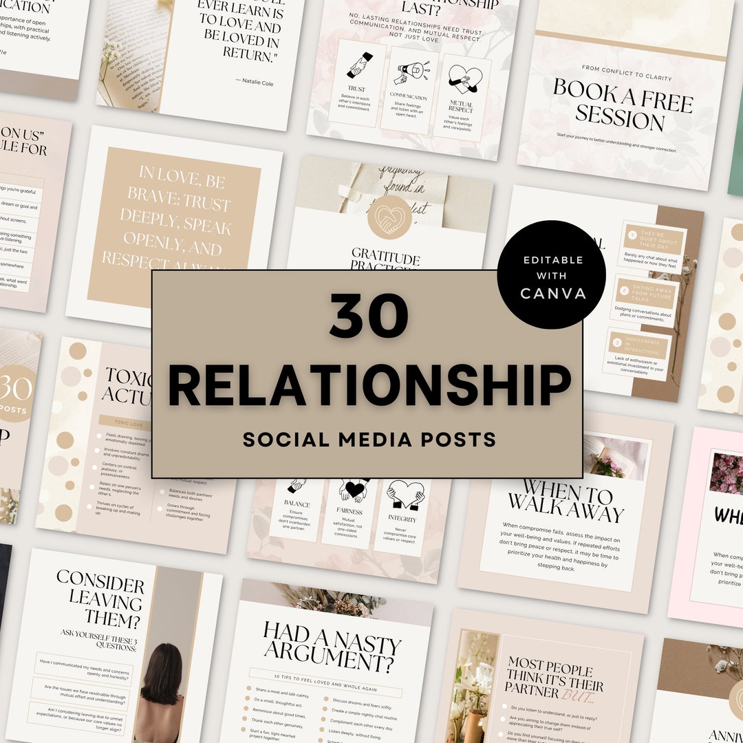 Relationship Coaching Instagram Templates | Marriage Counseling ...