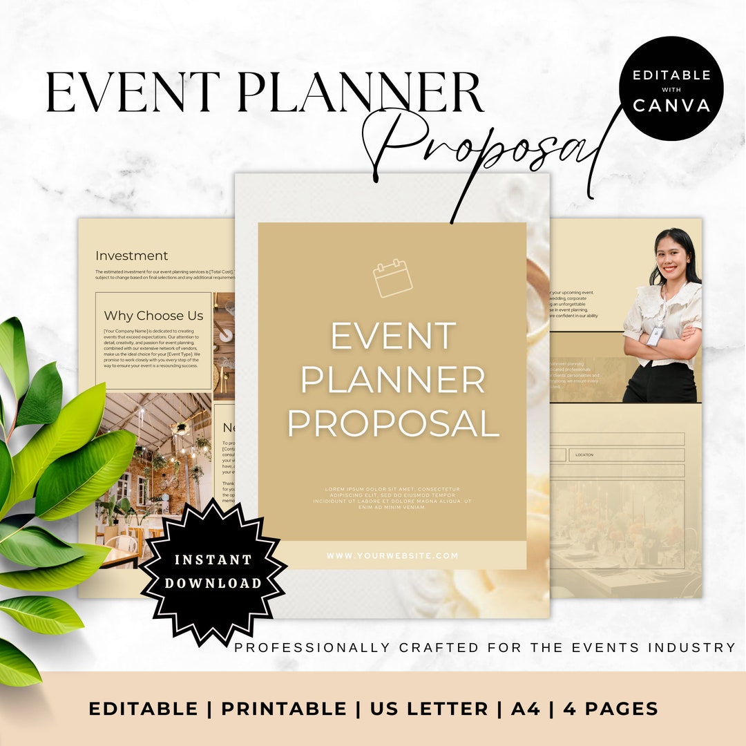 Event Management Proposal | Wedding Document Brief | Event Planner ...