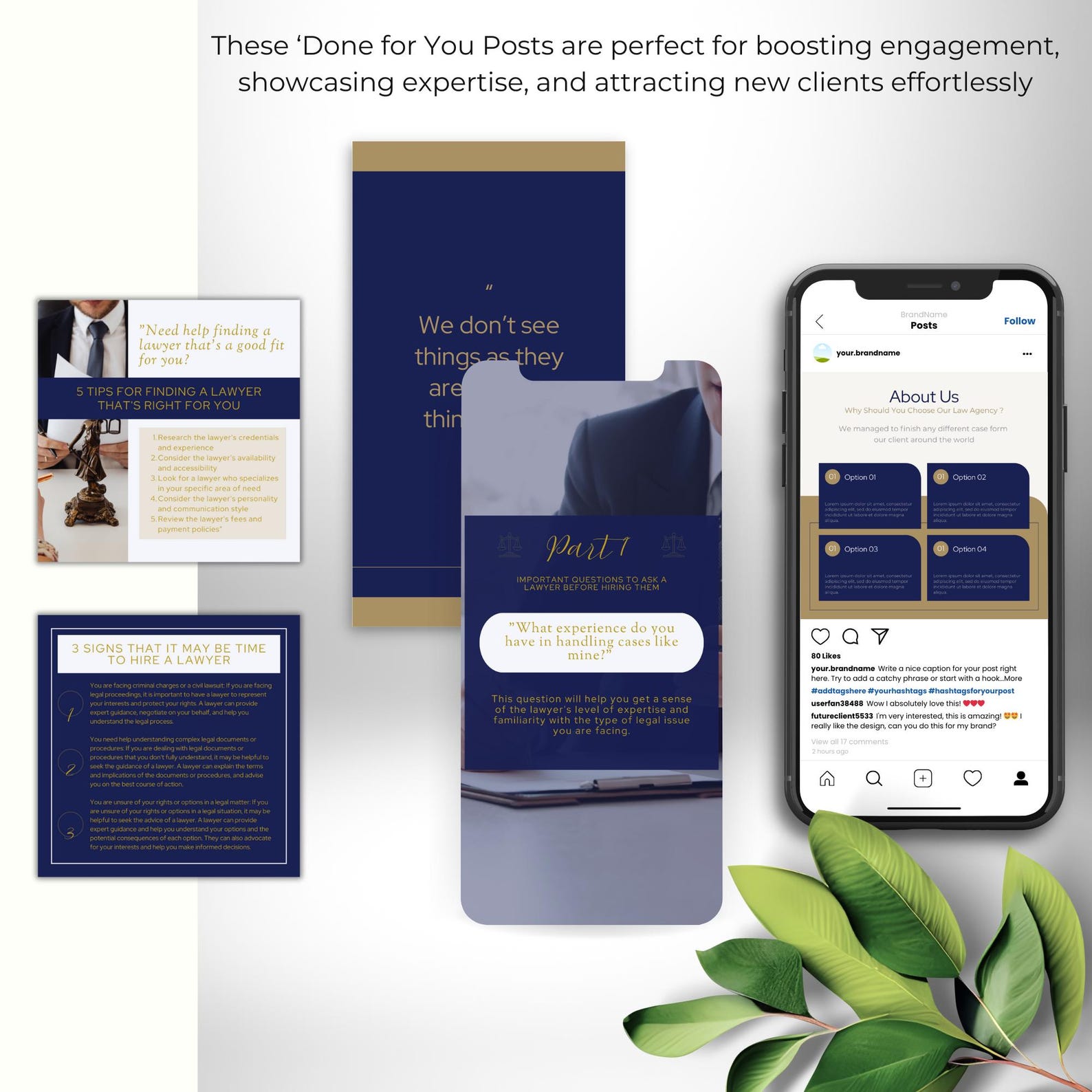 Editable Lawyer Story Posts | Social Media Graphics for Legal Practices ...