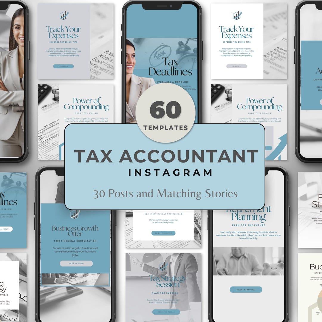 Editable Tax Preparation Templates | Instagram Story Posts for ...
