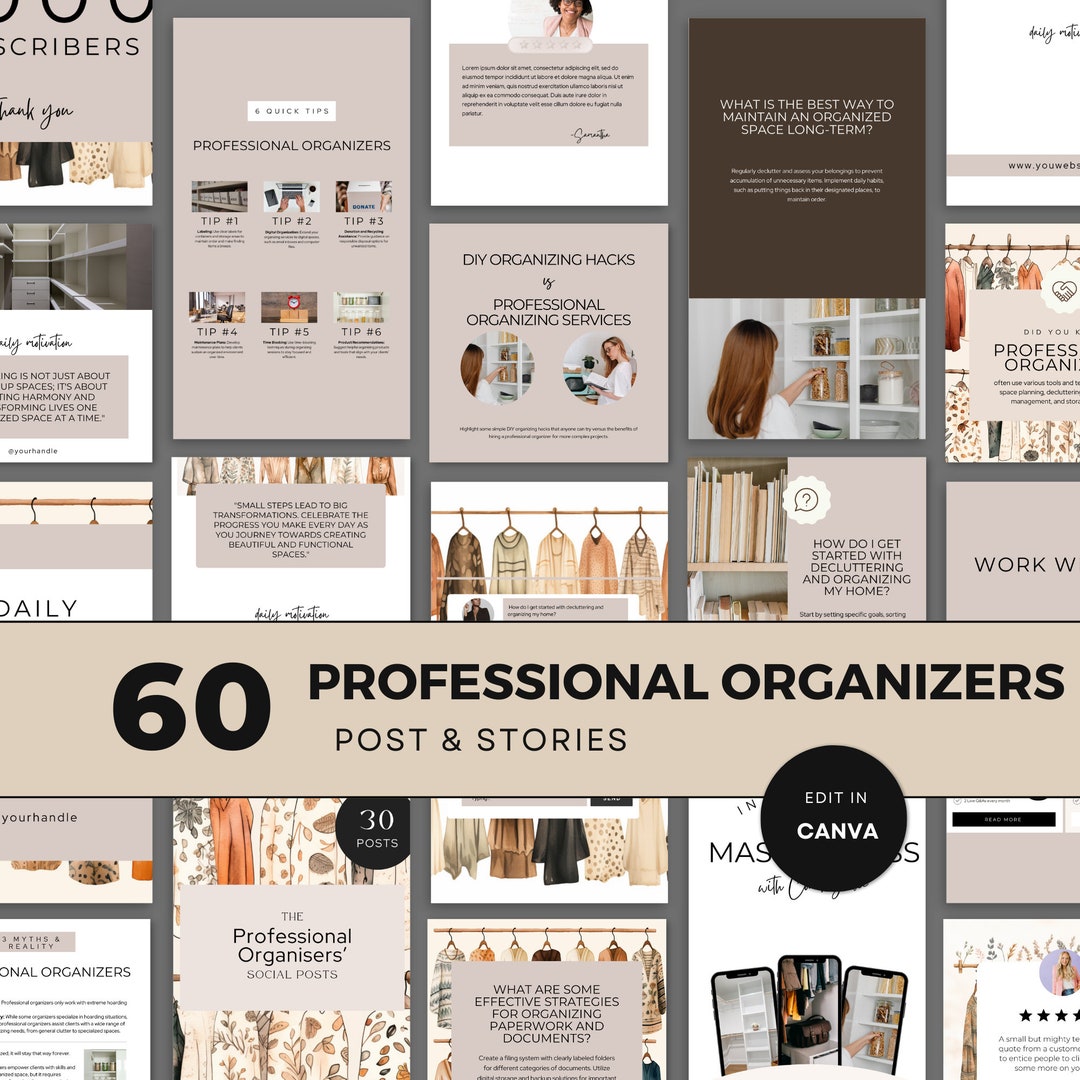 Home Organizing Instagram Post | Instant Download | Declutter Services ...