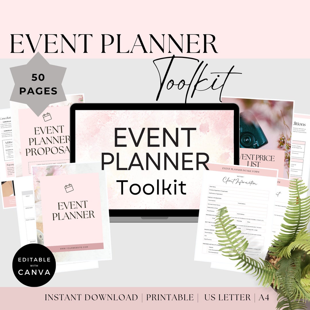 Event Planning Templates | Event Planner Template Bundle | Wedding ...