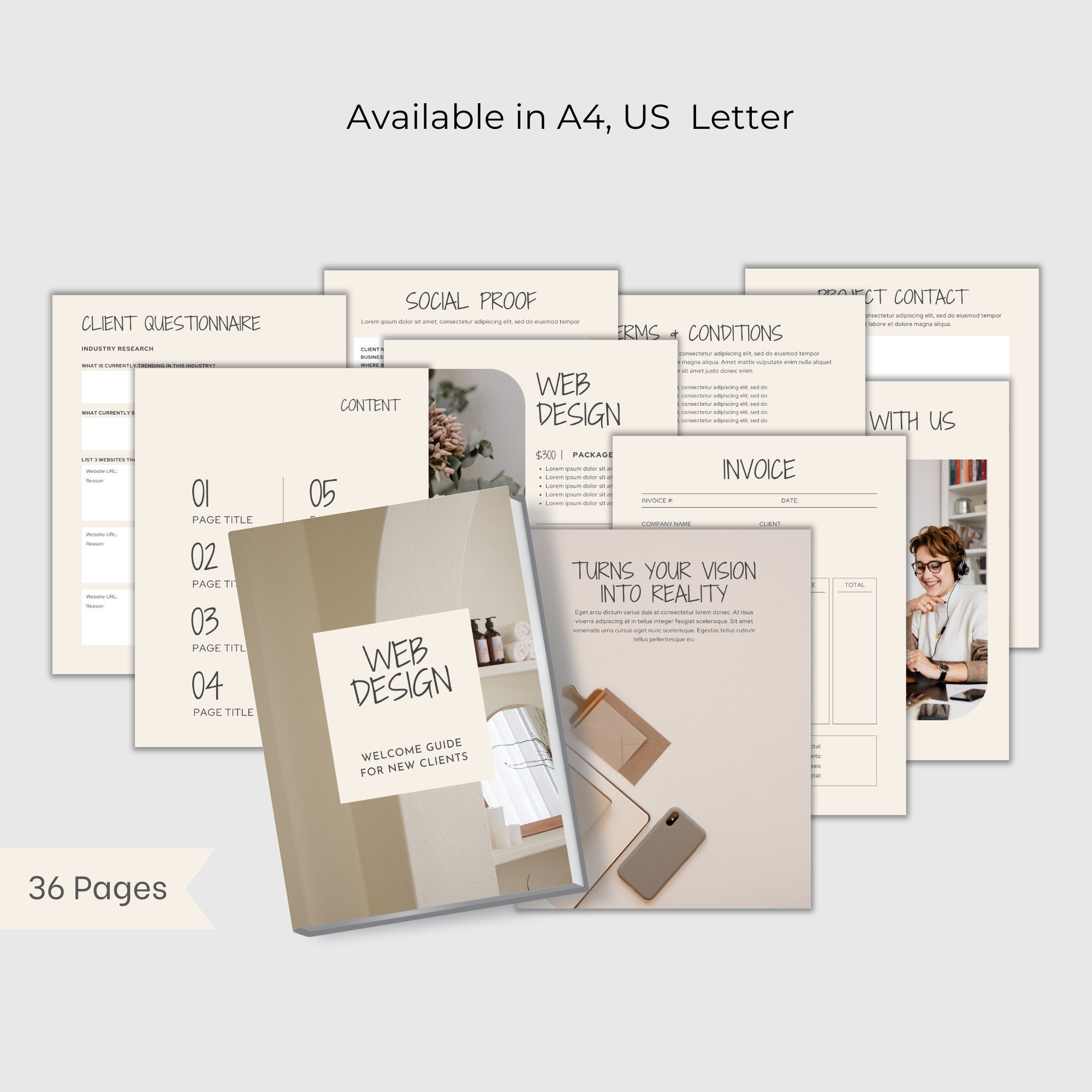 Website Design Services Welcome Guide Questionnaire | INSTANT DOWNLOAD ...